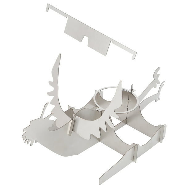 Chicken Holder, Silver Beer Can Stand Practical Stainless Steel for ...