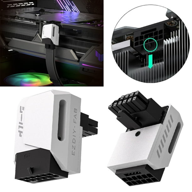 Conector Alimentación GPU 600W 12+4pin Útil 16pin 12VHPWR Durable para ...