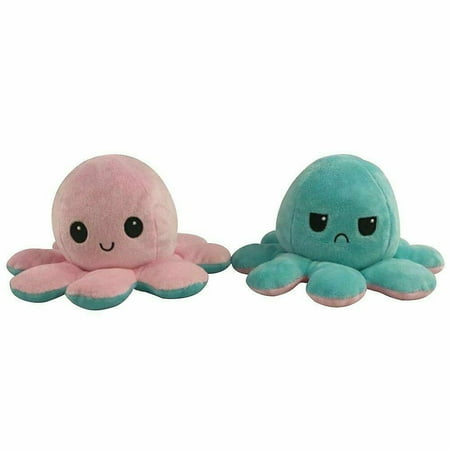 Double-sided Flip Reversible Octopus Plush Toy Squid Stuffed Doll ...