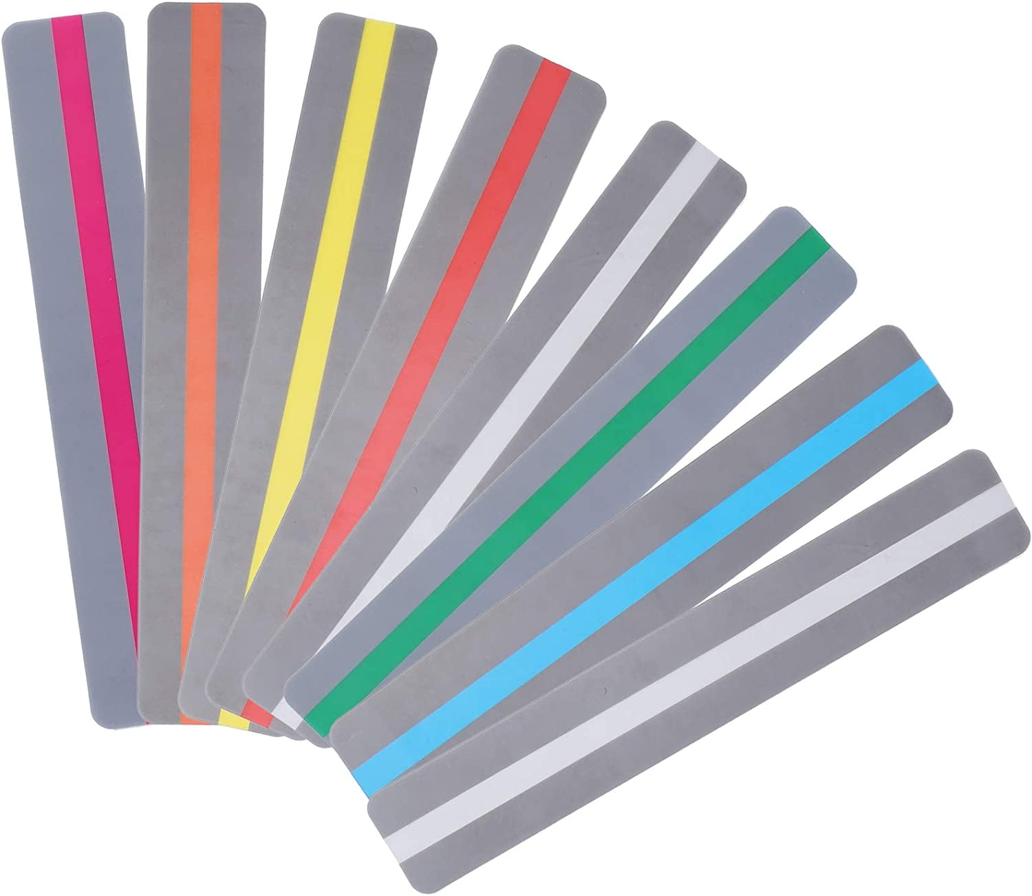 8 Pieces Guided Reading Highlight Strips,Colorful Bookmark,Colored ...