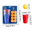 Beer Game Set, Drinking Game Cups, 24-Piece Beer Pong Set with 16oz ...