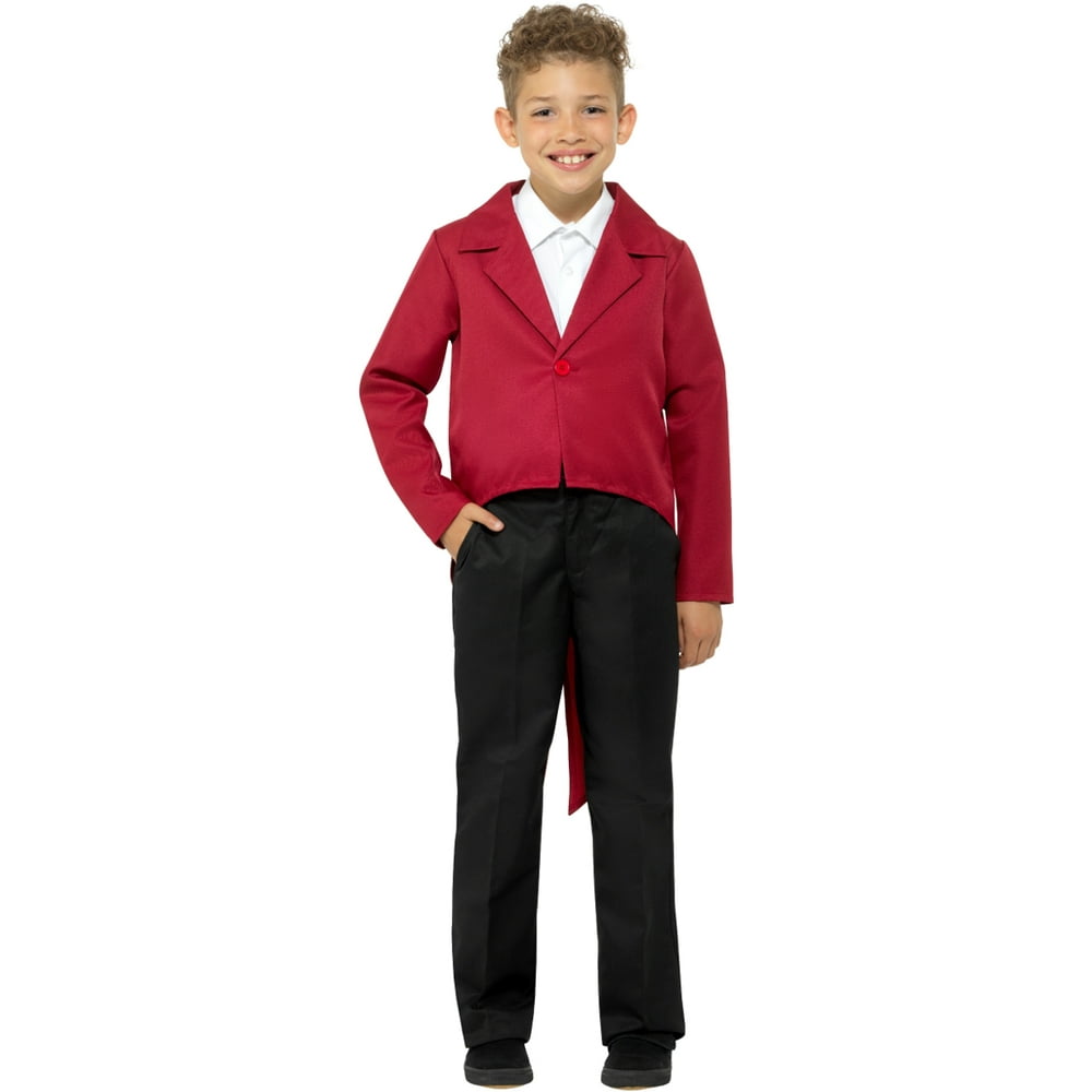 Child's Showman Magician Magic Act Red Tailcoat Jacket Costume ...