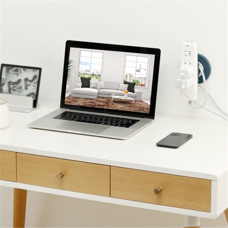 Power Outlet Holder Rotatable Wall Mounted Socket Fixer Plastic Socket ...