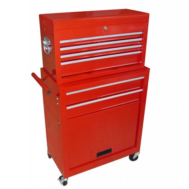 OnlineGymShop CB19298 Tool Chest with 7 Drawers Steel Red - Walmart.com