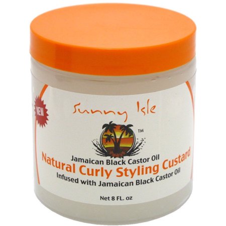 Sunny Isle Jamaican Black Castor Oil Natural Curly Styling Custard 8 Oz ...