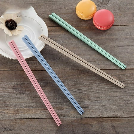 4 Pair/SET Chinese Chopsticks Eco-Friendly Plastic Chopsticks Food ...