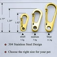 Dog Tag Clips / 2 Pack/Multiple Size 304 Stainless Steel Quick Clip ...