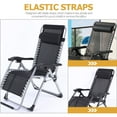 EASTIN 2 PCS Folding Chair Head Pillow, Black Neck Support Cushion for ...