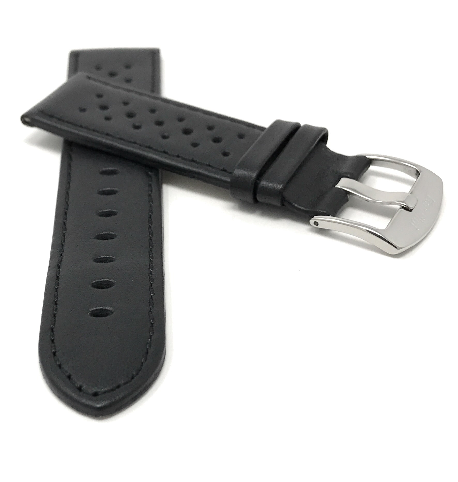 20mm GT Rally Perforrated, Vented Racer Leather Watch Strap Band ...