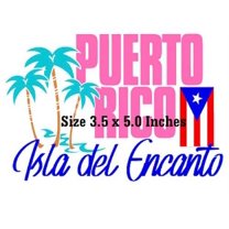 Puerto Rico Flag Sticker (Pack of 2) Puerto Rican Coqui Flag Vinyl Decal - Walmart.com