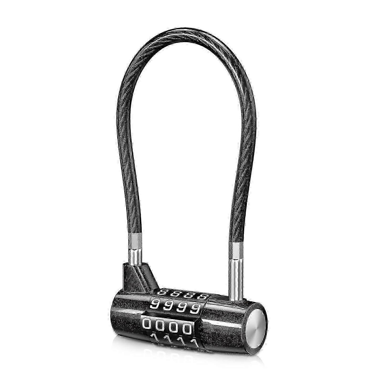4-Digit Rustproof Shackle Padlock for Outdoor Gates & Sheds | Bodega ...