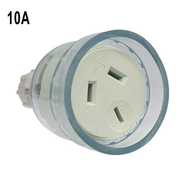 3 Pin Male Plug Female Socket 10A 10Amp 15A Clear Electrical Cable 240V ...