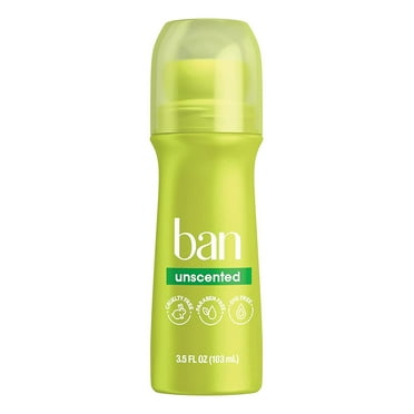 Ban Roll-On Deodorant, Unscented - 3.5 oz - Walmart.com