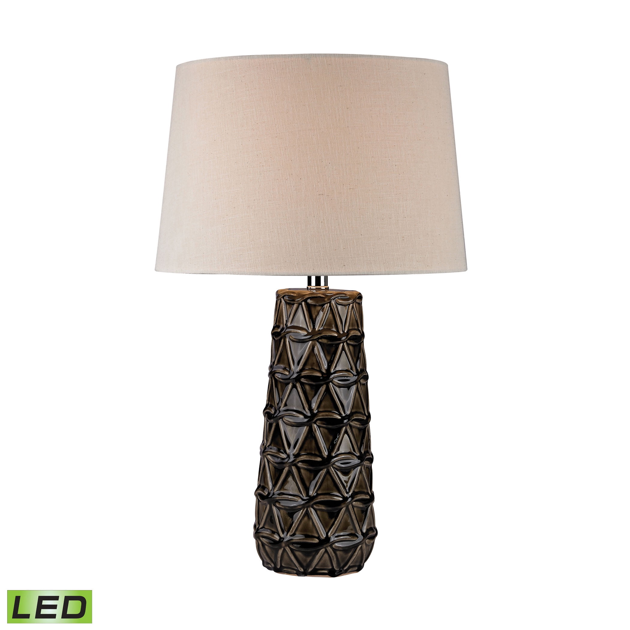 Dimond D2878-LED Stacked Brown Pedals LED Table Lamp - Walmart.com