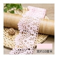 3.0M 10cm Wide Hollow Out Floral Embroidered Elastic Lace DIY Apparel ...