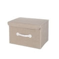 Loopsun Organization And Storage Foldable Storage Bins Linen Fabric