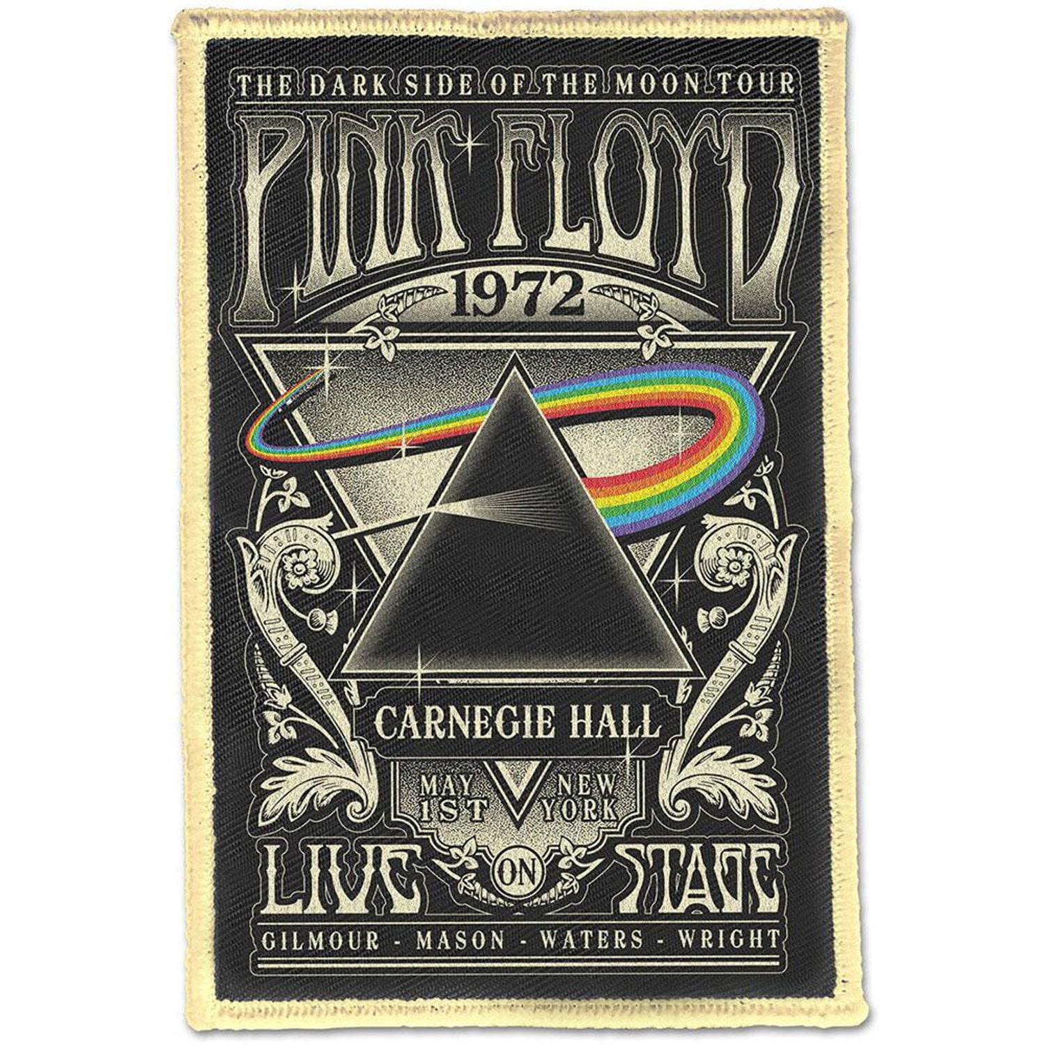 Click here for Pink Floyd Carnegie Hall Woven Iron On Patch One S... prices