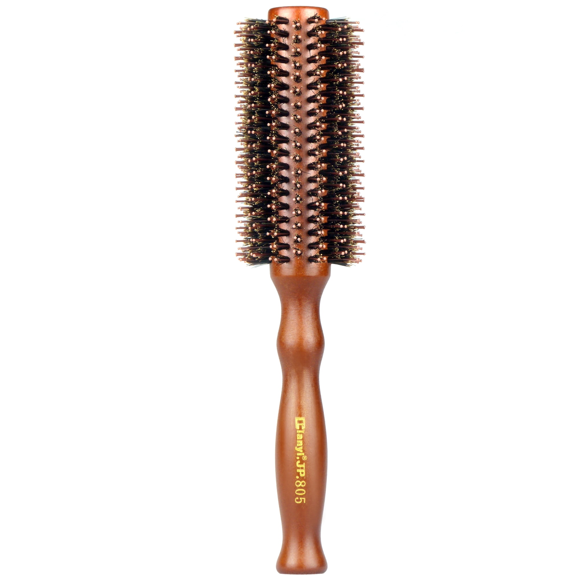 Natural Boar Bristles Hair Round Brush With Wood Handle Roll Comb Ruled Natural Boar Bristles Hair Round Brush With Wood Handle Roll Comb Ruled