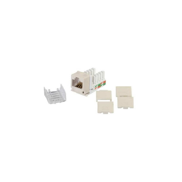 C2G Cat6 RJ45 UTP Keystone Jack - Ivory - Walmart.com