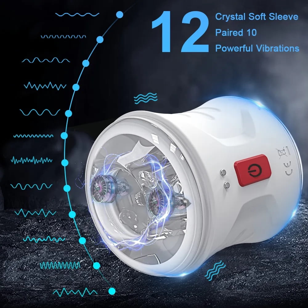 TLUDA 12 Modes Automatic Male Masturbator Vibrators Waterproof Mens ...