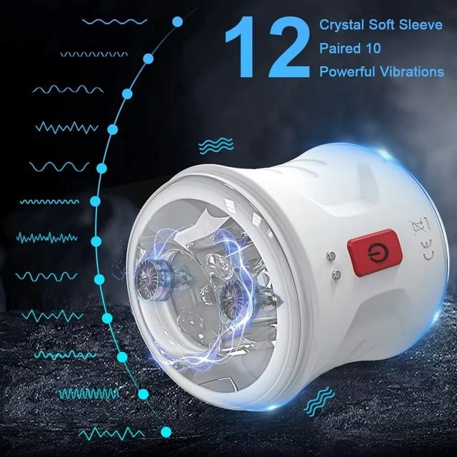 TLUDA 12 Modes Automatic Male Masturbator Vibrators Waterproof Mens ...