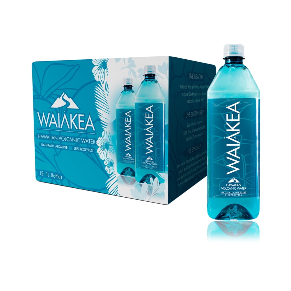 Waiakea Hawaiian Volcanic Water, Naturally Alkaline, 100% Upcycled ...