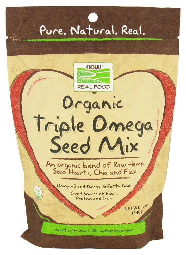 NOW Foods - Real Food Organic Triple Omega Seed Mix - 12 oz. | Walmart ...