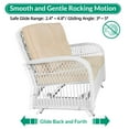 VIVIJASON 4-Piece Outdoor Patio White Wicker Conversation Sets, All ...