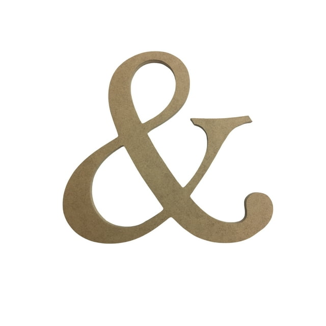 Wooden Letter Unfinished, Monotype &, Craft Cutout - Walmart.com