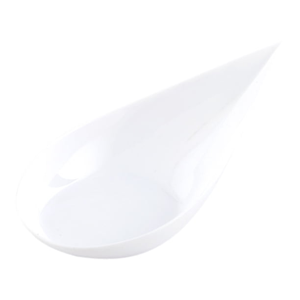 Teardrop White Plastic Spoon - 4" x 2" x 1/2" - 100 count box - Walmart.com