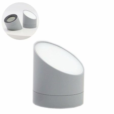 Mini All-in-one Electronic Alarm Clock Flip Night Light (gray ...