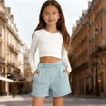 HAYIMI Children Girls Loose Fit Daily Shorts For Play And Sports ...