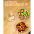 4 Pack 150 Ounce Clear Plastic Serving Bowls, Disposable 11.6" Party ...