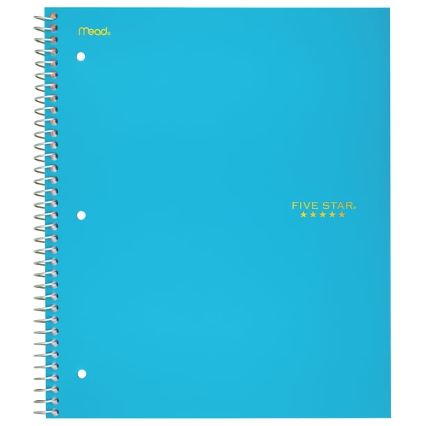 Five Star Trend Notebook, 5 Subject, Wide Ruled, Assorted (05491 ...