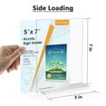 MaxGear 5x7 Acrylic Sign Holder, 6 Pack, Double Sided, Ideal for ...