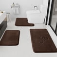 Bathroom Rugs Sets 3 Piece, Non-Slip & Quick Dry Bath Mat Set, Ultra ...