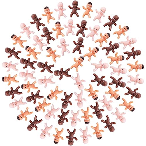 180 Piezas Mini Bebés de Plástico Muñeca Bebé de 1 Pulgada para Favores ...