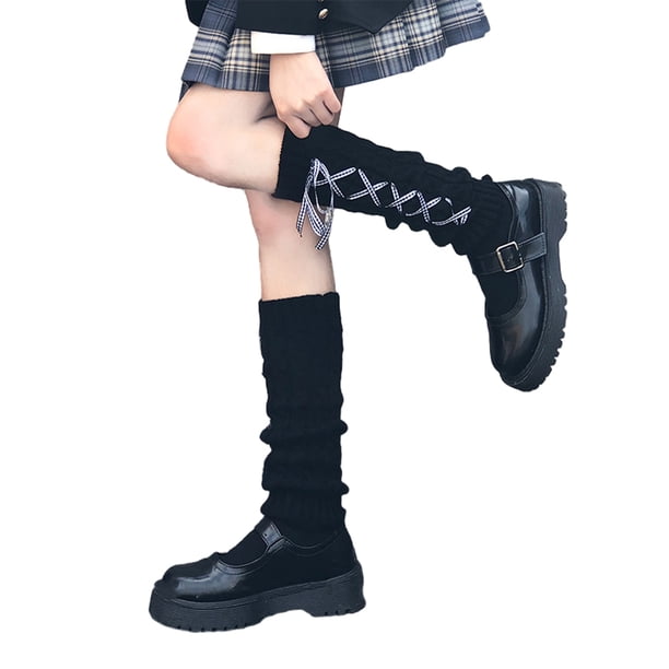 Pentagram Asymmetrical Sockliner Knit Stripe Y2K Style Wide Leg ...