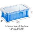 NOGIS 6 Pack Small Plastic Storage Box with Lid, 5.3"x3"x2" Stackable ...