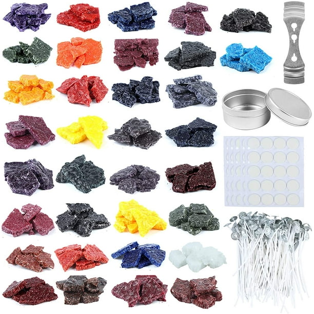 Candle Dyes Wax Dyes for Candle Making 34 Color Chips Wax Dye Flakes ...