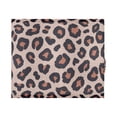 Brown Leopard Print Pattern Door Curtain Sheer Privacy Light Filtering ...
