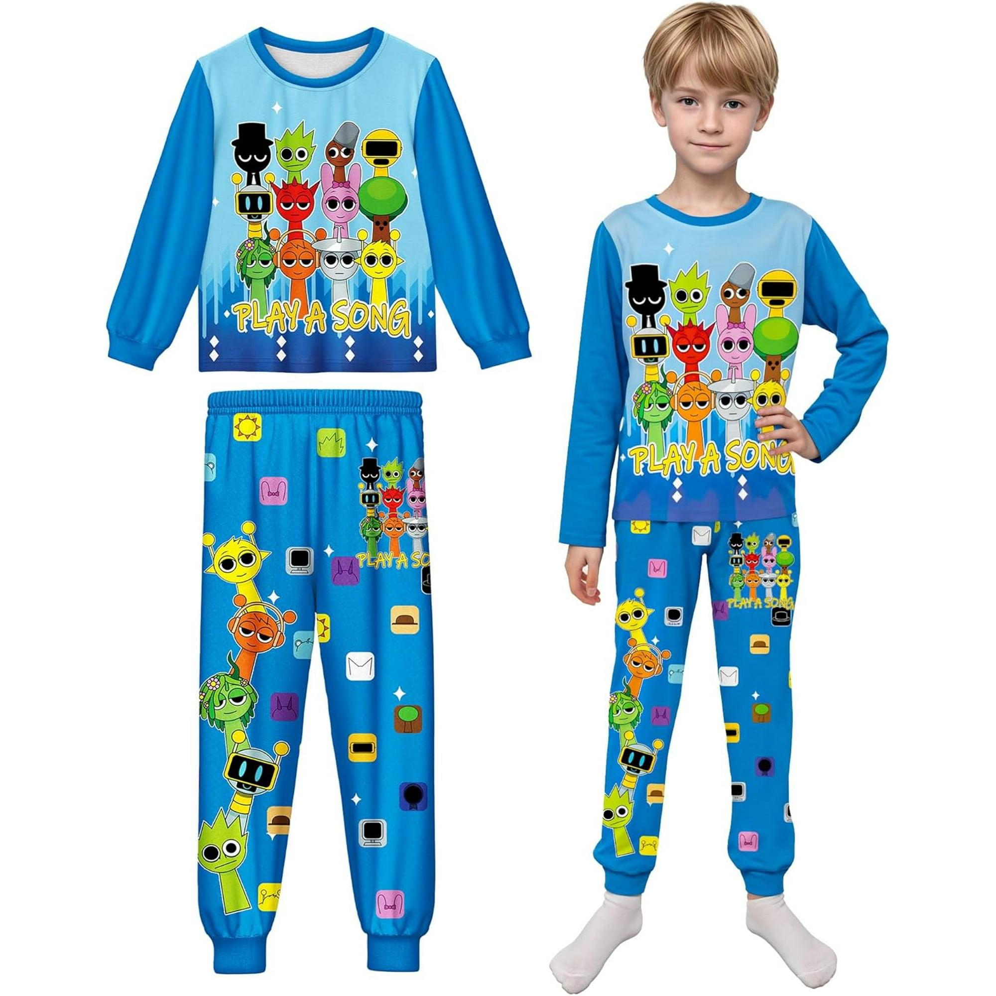Click here for Sprunki Boys Girls Tshirts And Pants 2pcs Sets Kid... prices