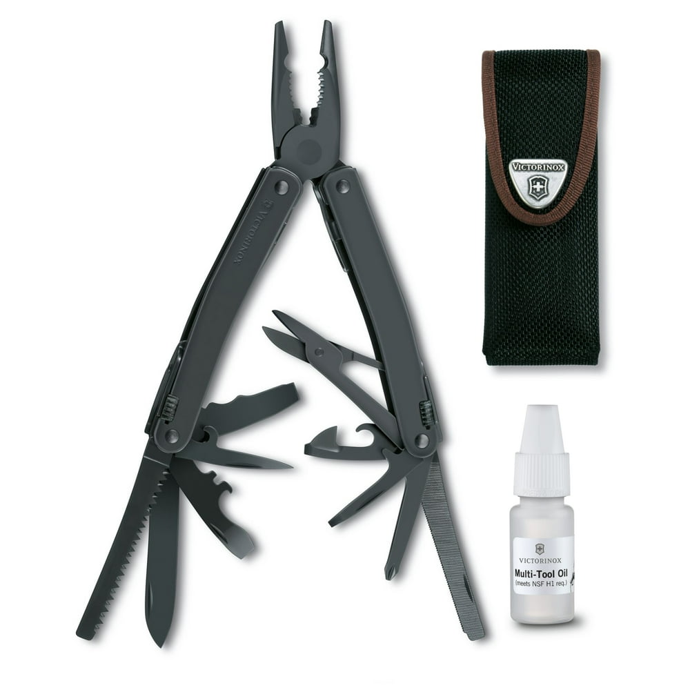 Victorinox Swiss Army SwissTool Spirit XBS Multi-Tool Black with Nylon ...