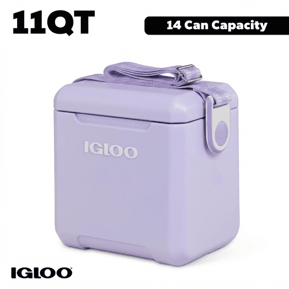 Igloo 11 QT Tag-A-Long Hard Sided Cooler, Lilac Purple - Walmart.com