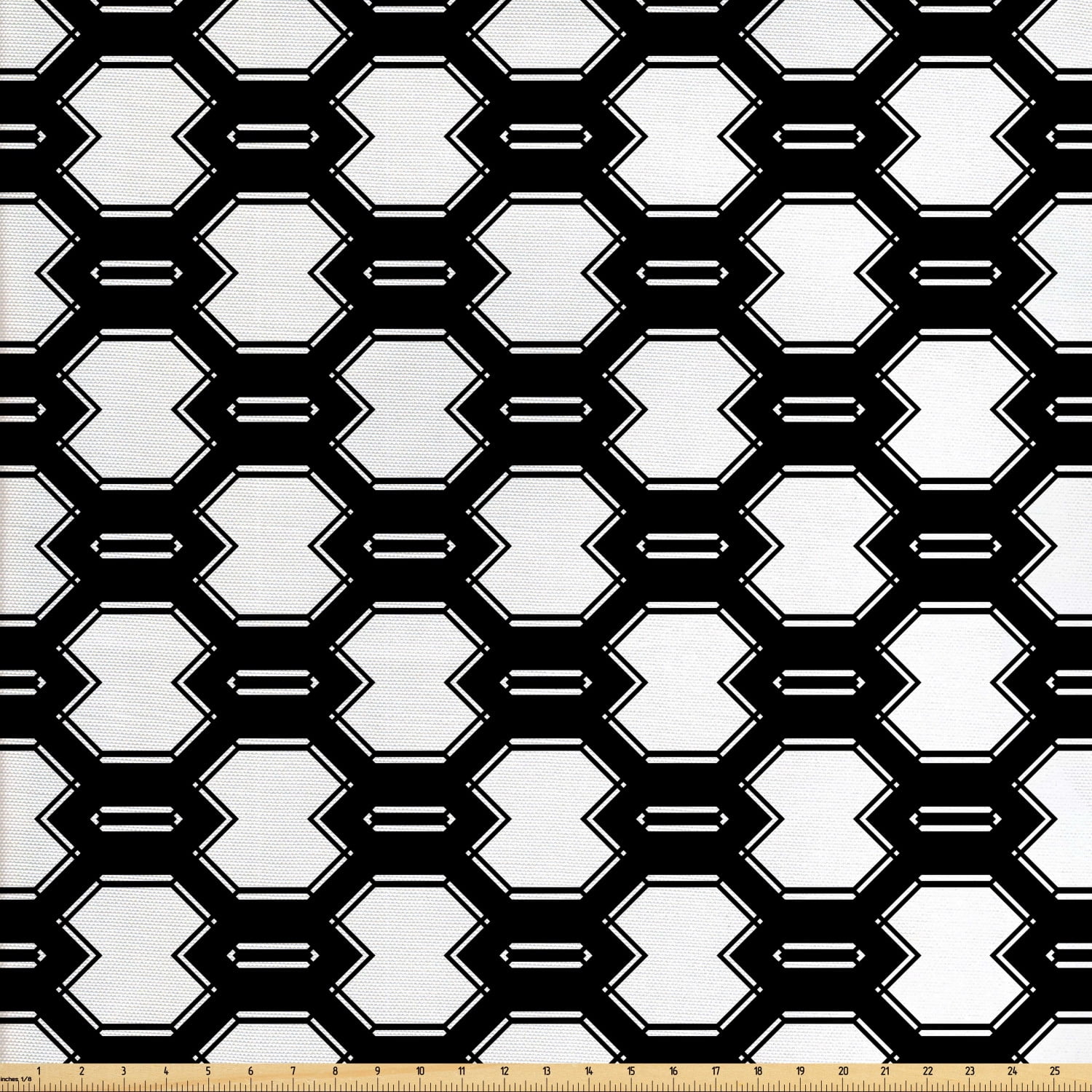 Abstract Sofa Upholstery Fabric by the Yard, Print of Monochrome Style ...