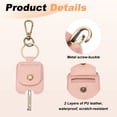 Uxcell Leather Key Sleeve (Pink) - Car Key Cover, PU Car Key Protector ...
