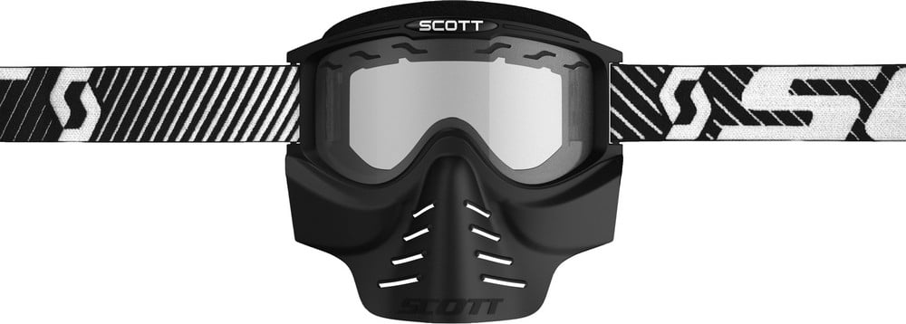 Scott 83X Safari Facemask Goggles Black w/Clear Lens - Walmart.com
