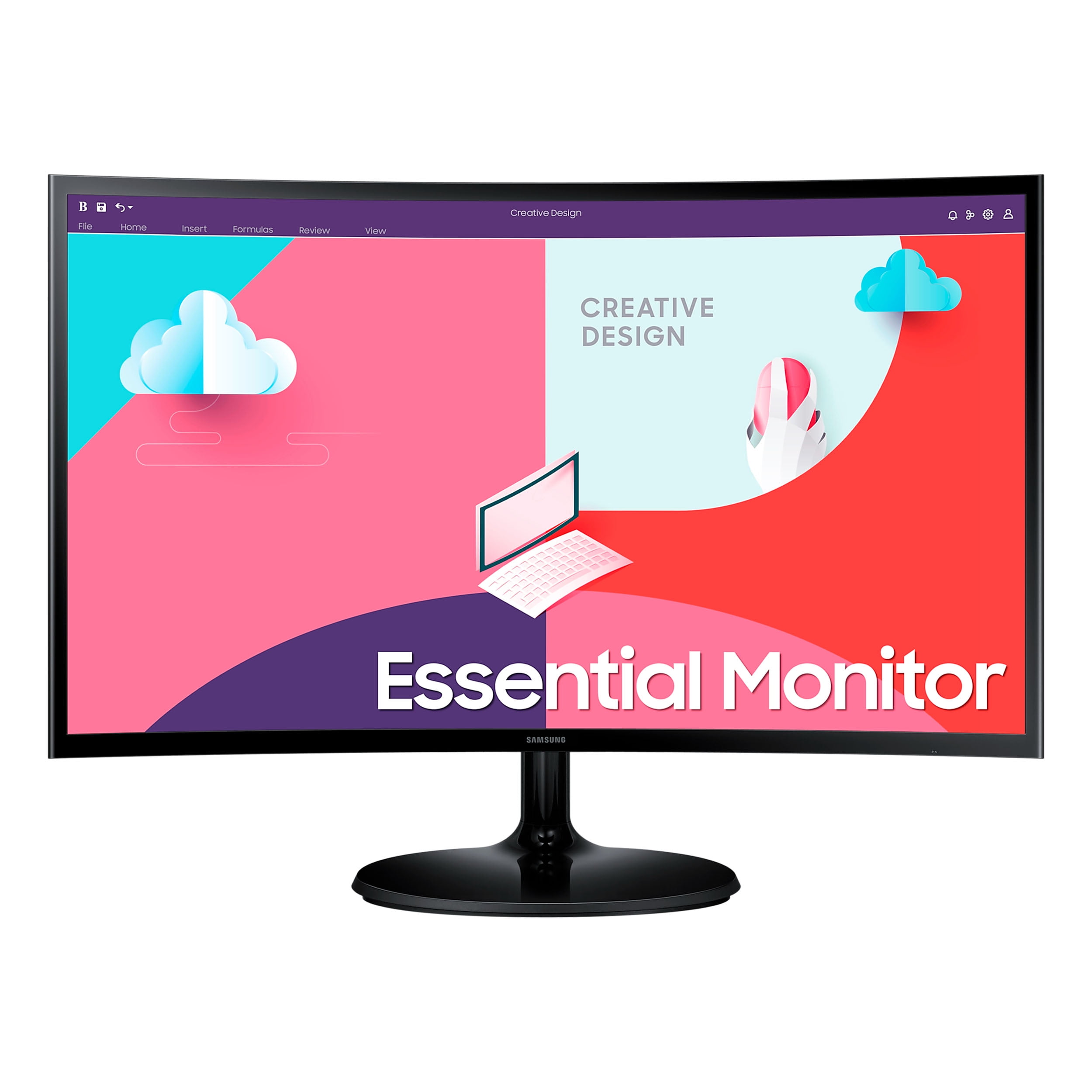Monitor PARA computadora Samsung 27' CURVO FULL HD FREESYNC 75 HZ HDMI ...