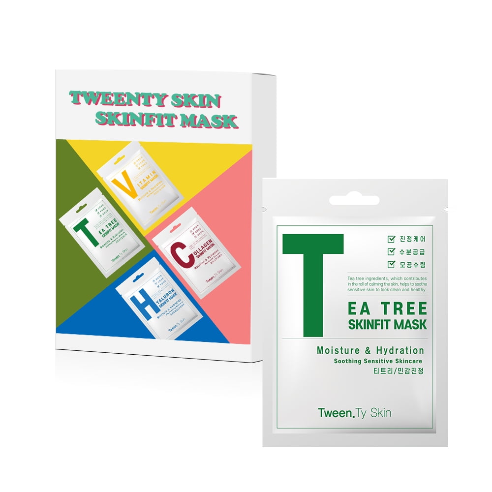 Tween.TySkin SkinFit Mask Pack (Tea tree) Pack of 10 - Walmart.com