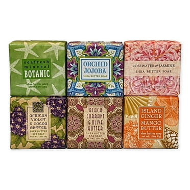 Set of 7 Greenwich Bay Shea Butter Destination Soap, 1.9 oz., 7 ...